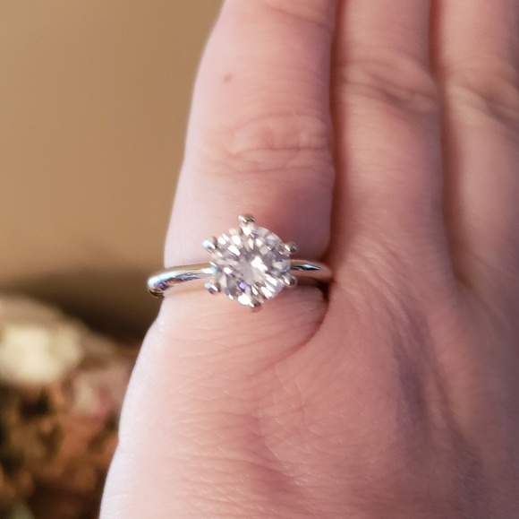Jewelry | Beautiful 925 Stamped Engagement Ring | Poshmark
